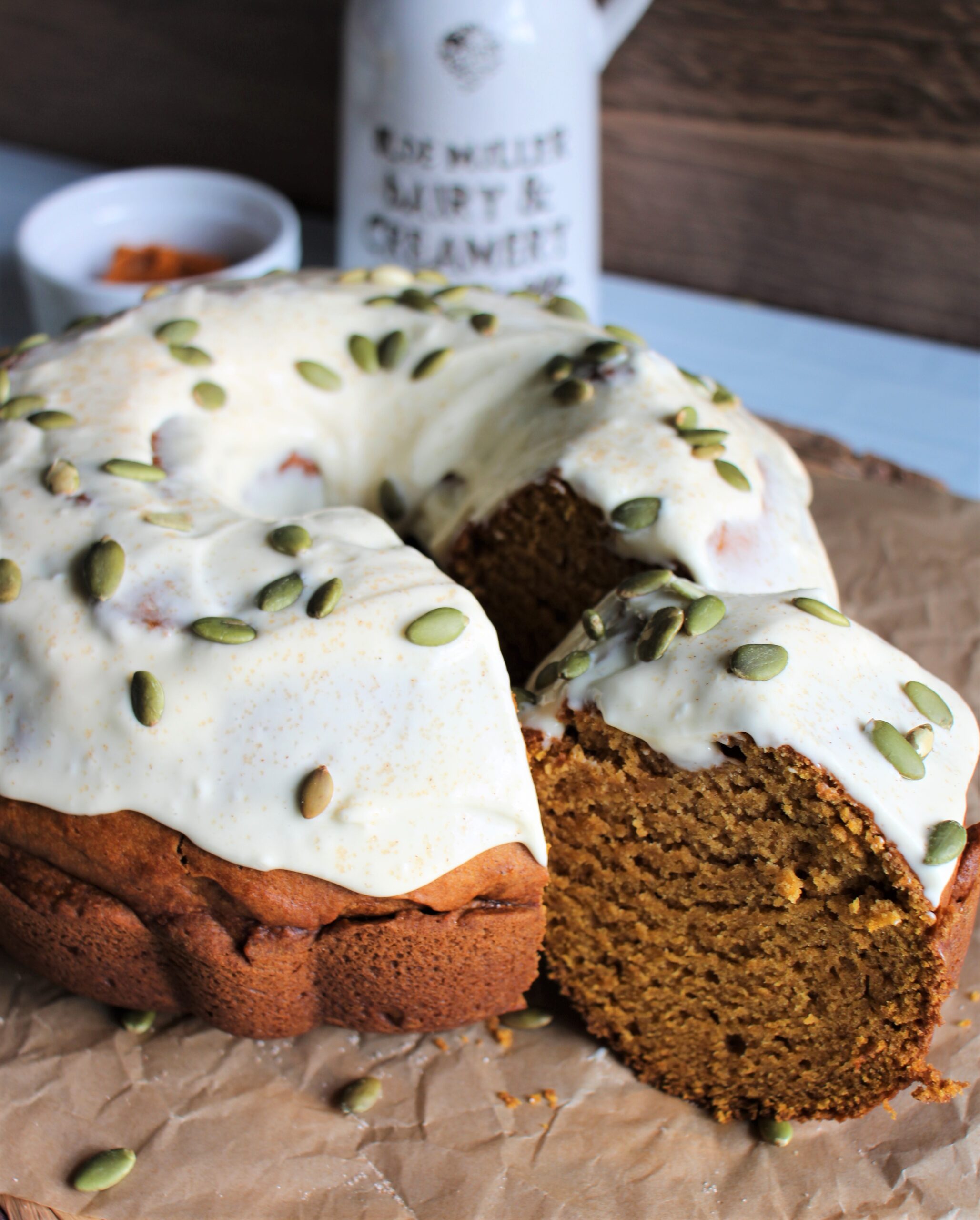 How to Make an Irresistible Pumpkin Bundt Cake with Orange Cream Cheese ...